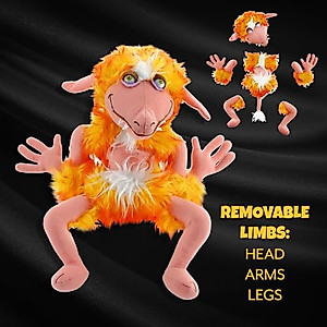 Toy Vault Labyrinth Firey Plush, Creature Stuffed Toy from Jim Henson's Labyrinth Classic Movie