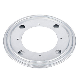 Rotating Swivel Turntable Plate Heavy Duty Round Shape Galvanized Lazy Susan Bearing for Kitchen Shelves Book(8 inch-Sliver)
