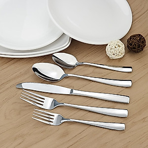 HOMMP 80-Piece Stainless Steel Flatware Set, Service for 16
