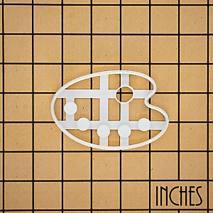 Palette cookie cutter, 1 piece - Bakerlogy