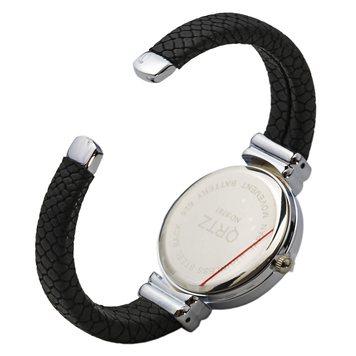 NYKKOLA Classic Small Face Crystal Bracelet Watches Snake Style Band Slim Case Women's Bangle Cuff Watch Quartz Wristwatch