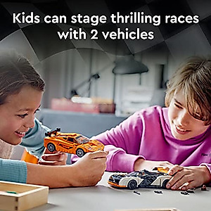 LEGO Speed Champions McLaren Solus GT & McLaren F1 LM 76918, Featuring 2 Iconic Race Car Toys, Hypercar Model Building Kit, Collectible 2023 Set, Great Kid-Friendly Gift for Boys and Girls Ages 9+