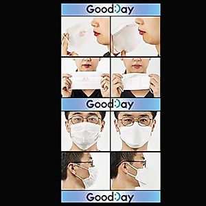 (Pack of 20) (10PCS BLACK,10PCS WHITE Combo set) [Good day] Premium 3D Disposable BLACK AND WHITE KF94 Face Mask, Protective Covering Dust Mask, Individual Packs, Made in Korea.