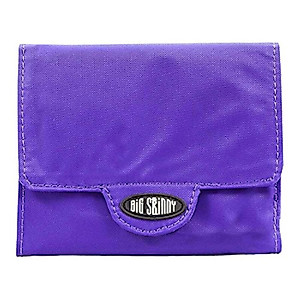 Big Skinny Women's Trixie Tri-Fold Slim Wallet, Holds Up to 30 Cards, Purple