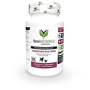 VetriScience Laboratories - Coenzyme Q10 10mg, 100 Capsules (0900322.100)