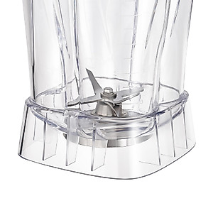 WILPREP Commercial Blender with 3 1/2 HP Motor, Touchpad, Timer, Adjustable Speed, and 64 fl oz BPA Free Tritan Jar, for Smoothies, Shakes & Frozen Drinks, Black, ETL+NSF Certificated