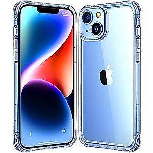 Mkeke Designed for iPhone 14 Plus Case Clear, [Non Yellowing] [Military Grade Protection] Shockproof Slim Case for iPhone 14 Plus 6.7 inch 2022