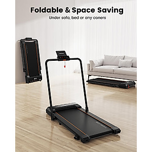 YOSUDA Treadmill,Under Desk Treadmill 3.0HP,2 in 1 Walking Pad Home/Office,Smart Walking Treadmill with App,Walking Jogging Machine with 265 lbs Weight Capacity Remote Control LED Display Black-T200