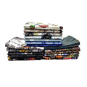 10 Fat Quarters Assorted Trains Locomotive Engine Railway Railroads Tracks Trains Signs Express Engineer Transportation Fat Quarter Bundle M491.04