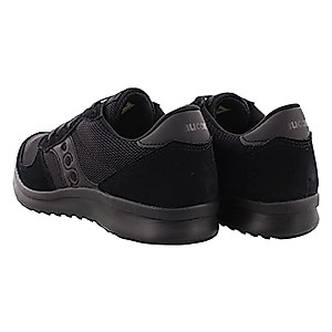 Saucony Mens Getaway Suede Memory Foam Running Shoes Black 8.5 Medium (D)