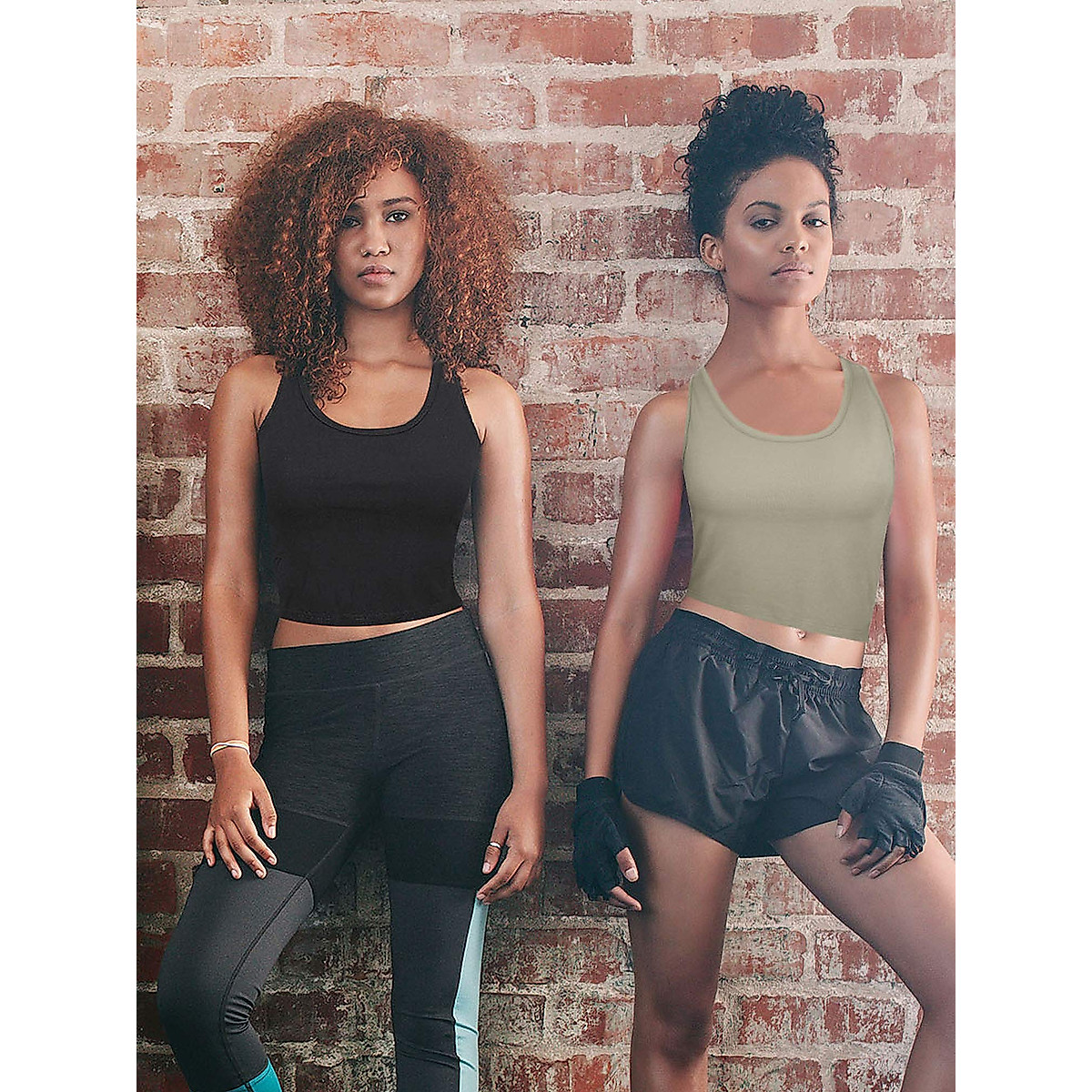 3 Pieces Crop Tops for Women, Workout Tops Basic Cropped Tank Tops Sleeveless Racerback Sports Gym Crop Tank for Teen Girls (Black, Dark Grey, Olive, XX-Large)