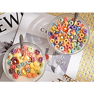 Cereal Candle Vanilla Candle Food Candles Gifts for Women Food Candles Fruit Loops Ice Cream Candle Soy Wax Vanilla Scented Cool Cute Candle Aesthetic Gifts Valentines Gifts (Cereal Bowl)