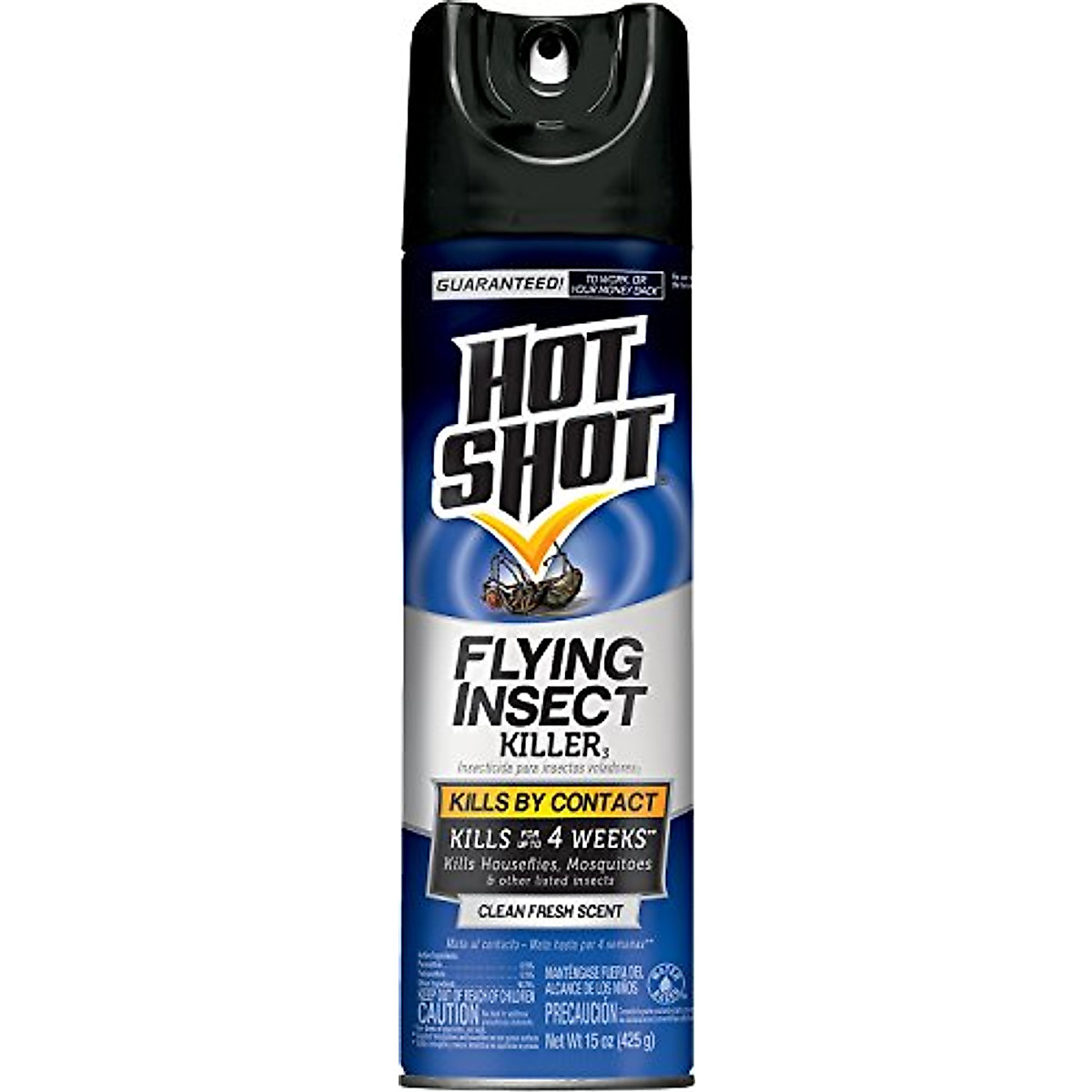 Hot Shot Flying Insect Killer 15 Ounces, Aerosol, Clean Fresh Scent (Pack of 6)