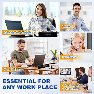 UCEC Desk Bell for Service & Reception Areas - Double-Side Ring Sign & Call Bell for Hotels, Schools, Restaurants