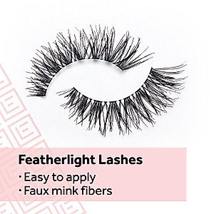 Eylure Texture False Lash, Style No. 117, Reusable, Adhesive Included, 3 Pair