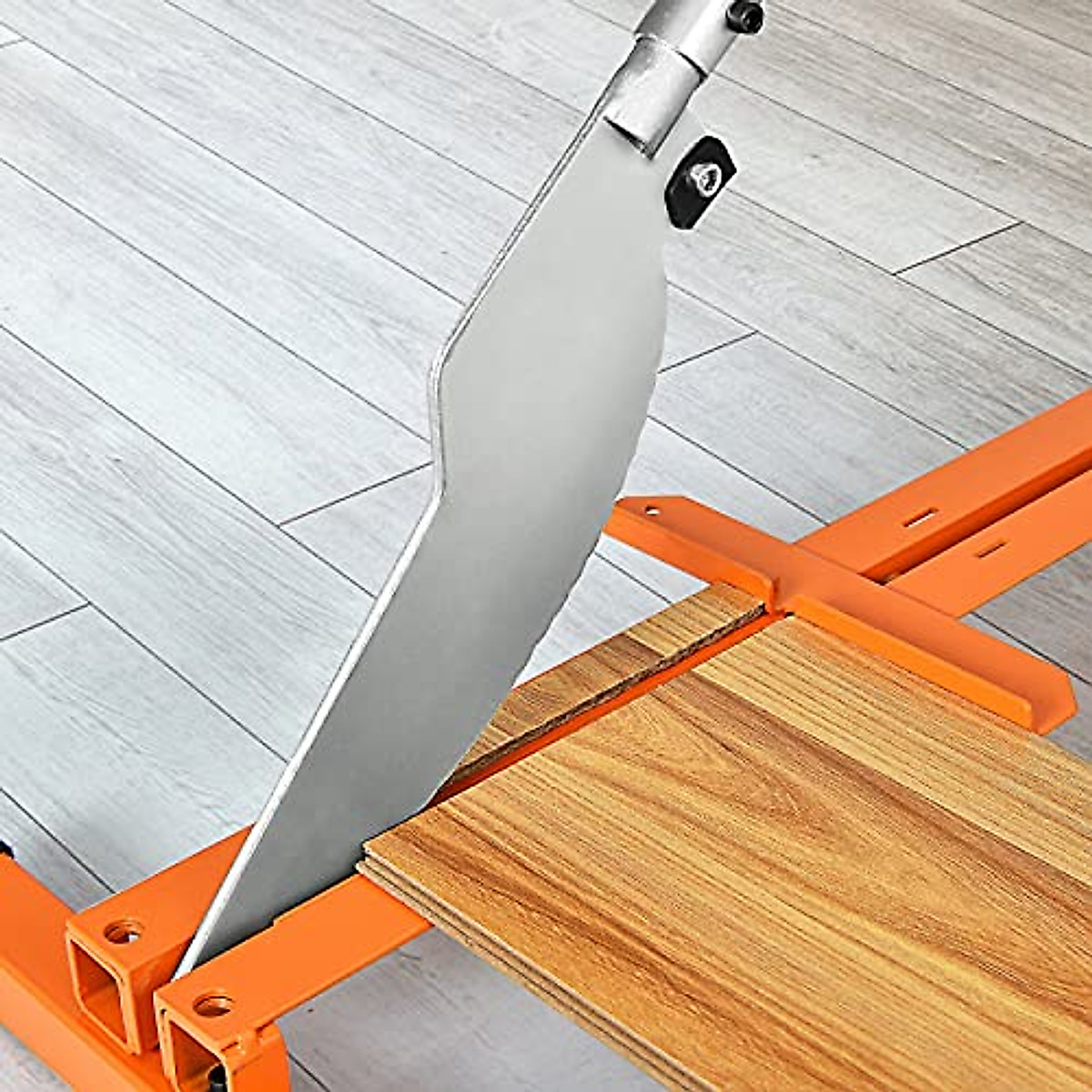 Nisorpa Upgraded Vinyl Plank Cutter Manual Laminate Floor Cutting Tool with Movable V Support Heavy Duty Steel Quick Cut for 8-12inch Wide Floor Tiles