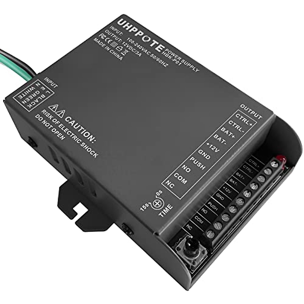 UHPPOTE Door Access Control Power Supply 12V for Electric Lock Intercom Camera (Input:110-240VAC to Output:12VDC)