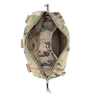 EXCELLENT ELITE SPANKER Tactical Molle Admin Pouch for Tactical Vest Chest Waist Pack Utility Tool Pouch Tactical EDC Bag(Multicam)