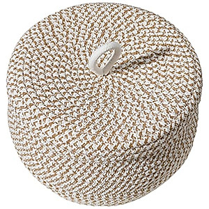 Angoily Round Basket with Lid for Storage, Decorative Basket Cotton Rope Woven Basket With Lid Living Room Bedroom Basket