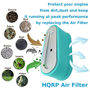 HQRP Filter Cartridge + Pre-Cleaner compatible with Briggs & Stratton 28F707 28M706 28M707 28N707 28P700 28Q700 28R700 28T700 28V700 28S700 Series Engine