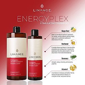 LINANGE Energyplex Shampoo - Energizing Shampoo for Weak, Brittle Hair, 1000ml / 33.8 oz.