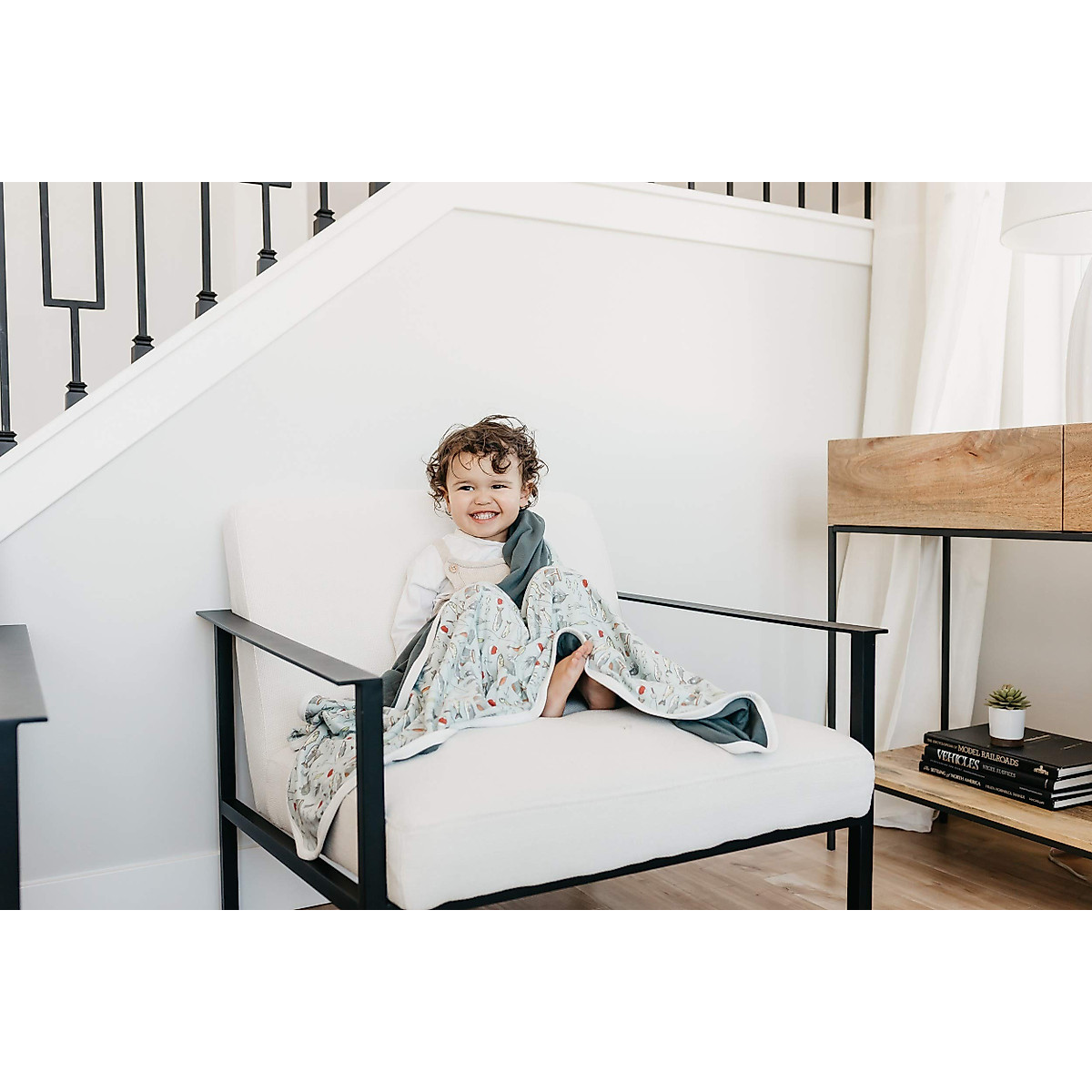 Copper Pearl Three-Layer Baby Blanket: Soft Baby Quilts for Boys and Girls | Breathable, Cozy, Toddler Blanket | Baby Quilt for Newborns | 46x46 Premium Polyester/Rayon | Trout