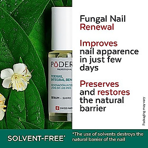 PODERM – 2 in 1 TOENAIL INTEGRAL RENEWAL – Restores Appearance of Discolored/Damaged Nails – Toe and Fingernail Repair – 100% Natural Ingredients and Vegan – Quick & Easy – Swiss Made