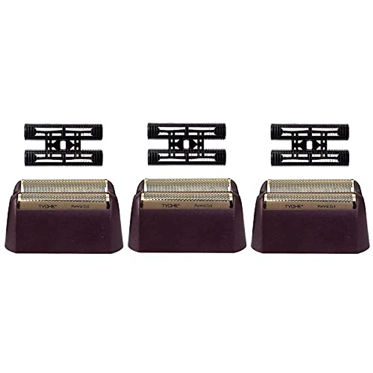 Professional 5 Star Series Finale Shaver Replacement Foil and Cutter Bar Assembly Compatible with wahl Foil Heads 7031-100/7043-100,Fit for #8061 8164 shaver (red 3 pack)