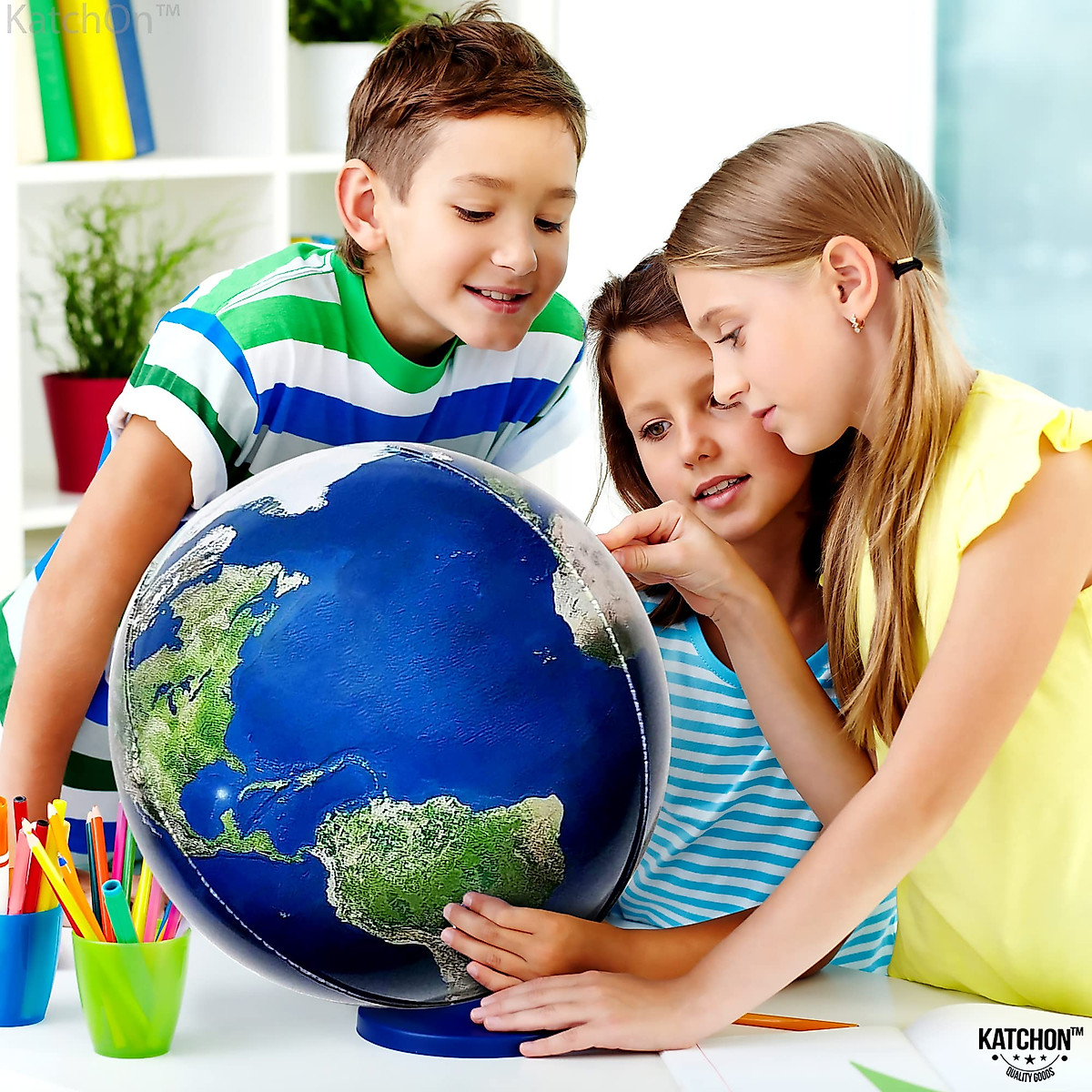 KatchOn, Huge Globe Balloons Set - 22 Inch, Pack of 12 | Earth Balloons | World Balloons, Earth Day Decorations | World Map Balloons, Travel Decorations | Travel Balloons, Bon Voyage Party Decorations