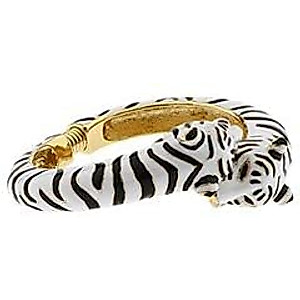 Kenneth Jay Lane Animal Head and Animal Print Bangles - Tiger, Giraffe, Elephant