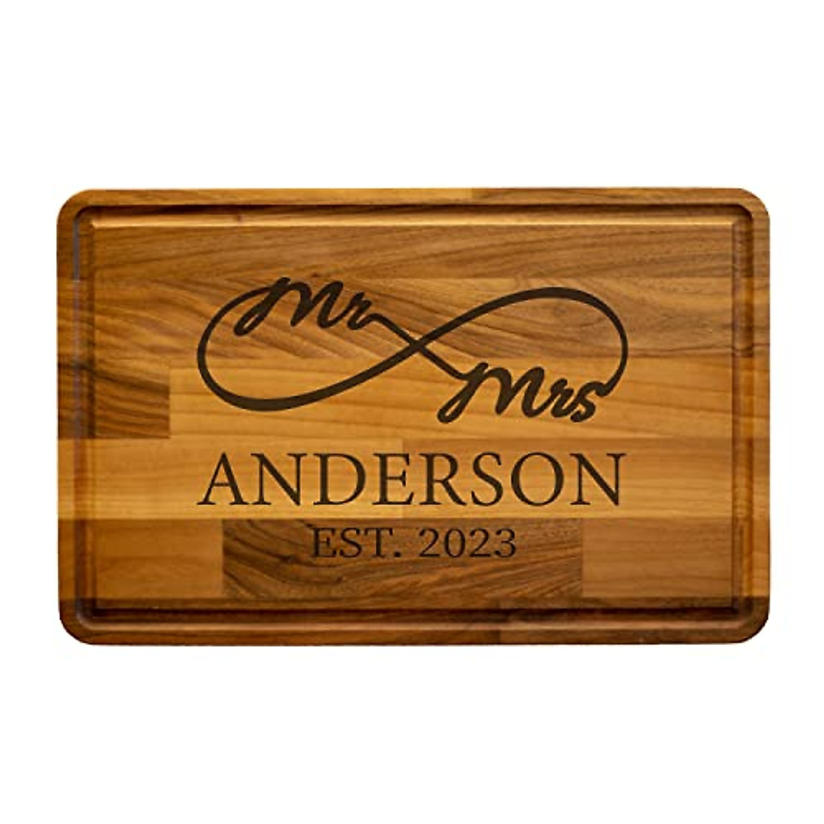 Personalized Cutting Board | Couple Cutting Board | Customized Cutting Board | Handmade Cutting Board | Couple Gift | Wedding Cutting Board | Anniversary Gift for Couple (Without Handle)