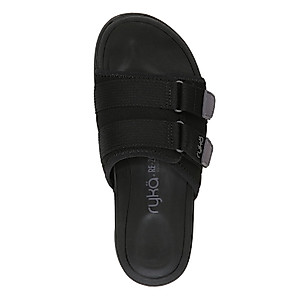 Ryka Women's Tribute Recovery Slide Sandal Black 10 M
