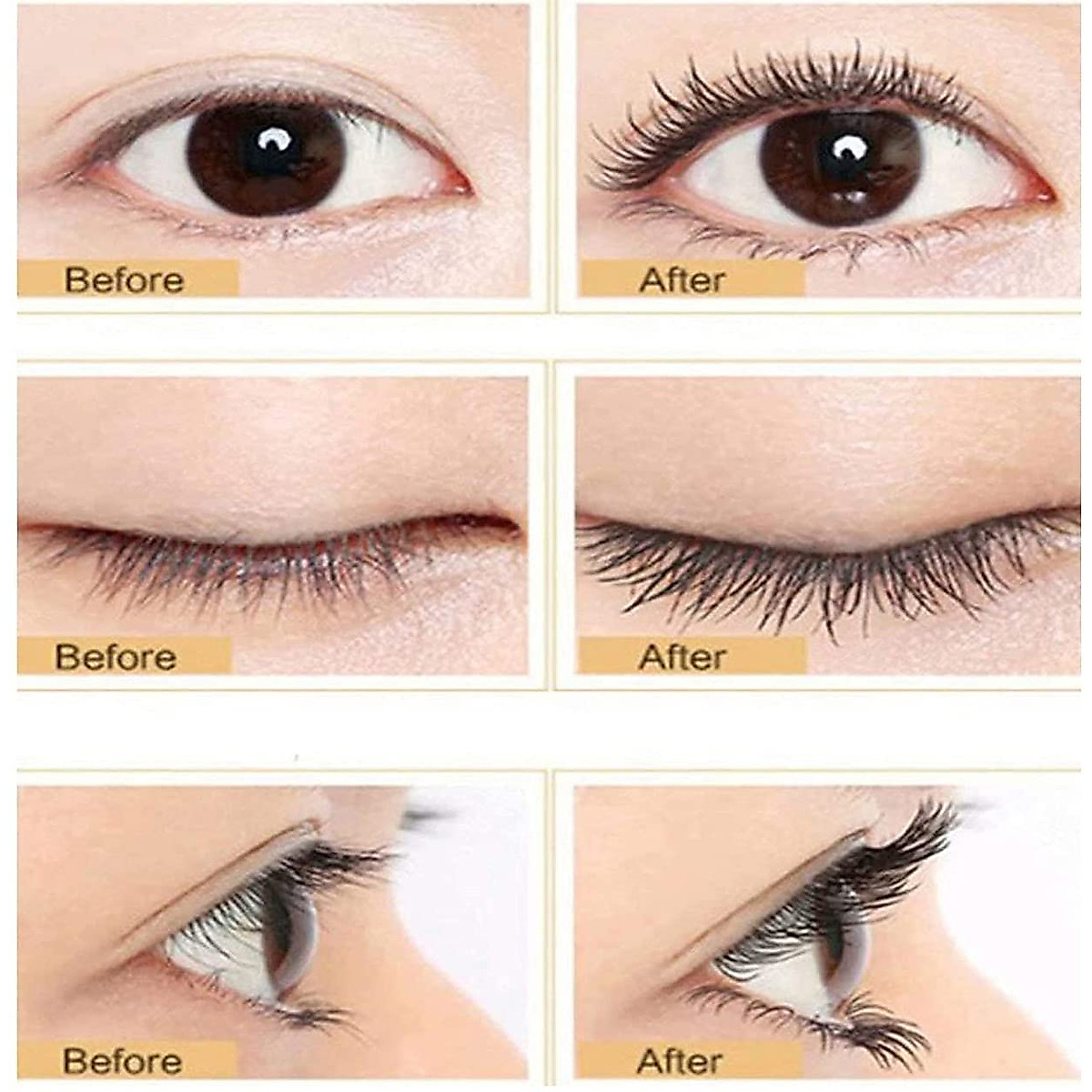 Venicare 4D Silk Fiber Lash Mascara Liquid Extension Makeup Eye Lash Kit Luxuriously Longer Thicker Voluminous Eyelashes Waterproof Smudge-proof Natural No Clumping Smudging Lasting All Day 3 Pack