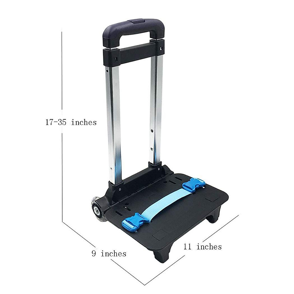 Backpack Hand Truck YUB Wheeled Cart Trolley Hand Aluminium Alloy Folding Trolley Cart for Schoolbag