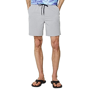 Quiksilver Men's Taxer Heather Amphibian 18 Hybrid Short, Sleet, Large