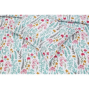 ZOYER Queen Duvet Cover Set [Daisy Day] -3 Piece Printed Comforter Cover Set with Zipper-Brushed Microfiber Soft & Comfortable Bedding Set-1 Duvet Cover with 2 Pillow Shams.