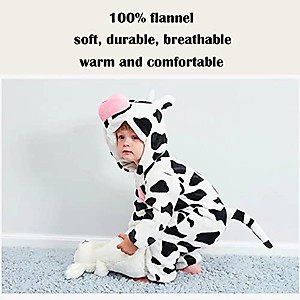 QIAONIUNIU Halloween Baby Cow Costumes Toddler Onesie Infants Cosplay Romper 30-36 Months