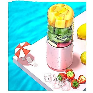 MXJCC Smoothie Blender for Kitchen, Personal Mini Blender for Shakes and Smoothies, Travel, Fitness with Safety Lock (Color : Green)