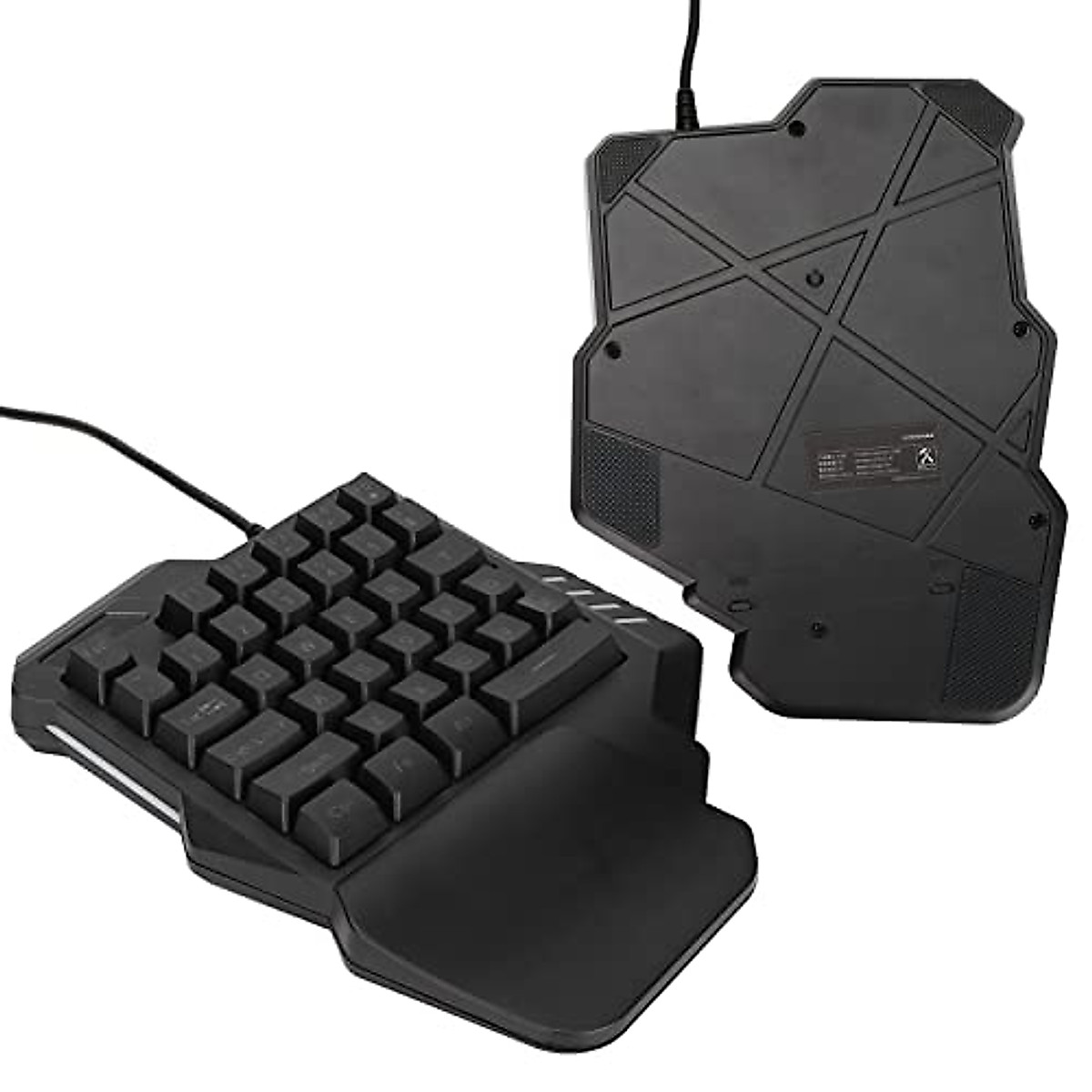 One Handed Gaming Keyboard,35 Keys Mini Gaming Keyboard with LED Backlit Ergonomic Design Accurate Control,Half Keyboard for Win 2000, XP, ME,Vista, Win 7, Win 8, Android