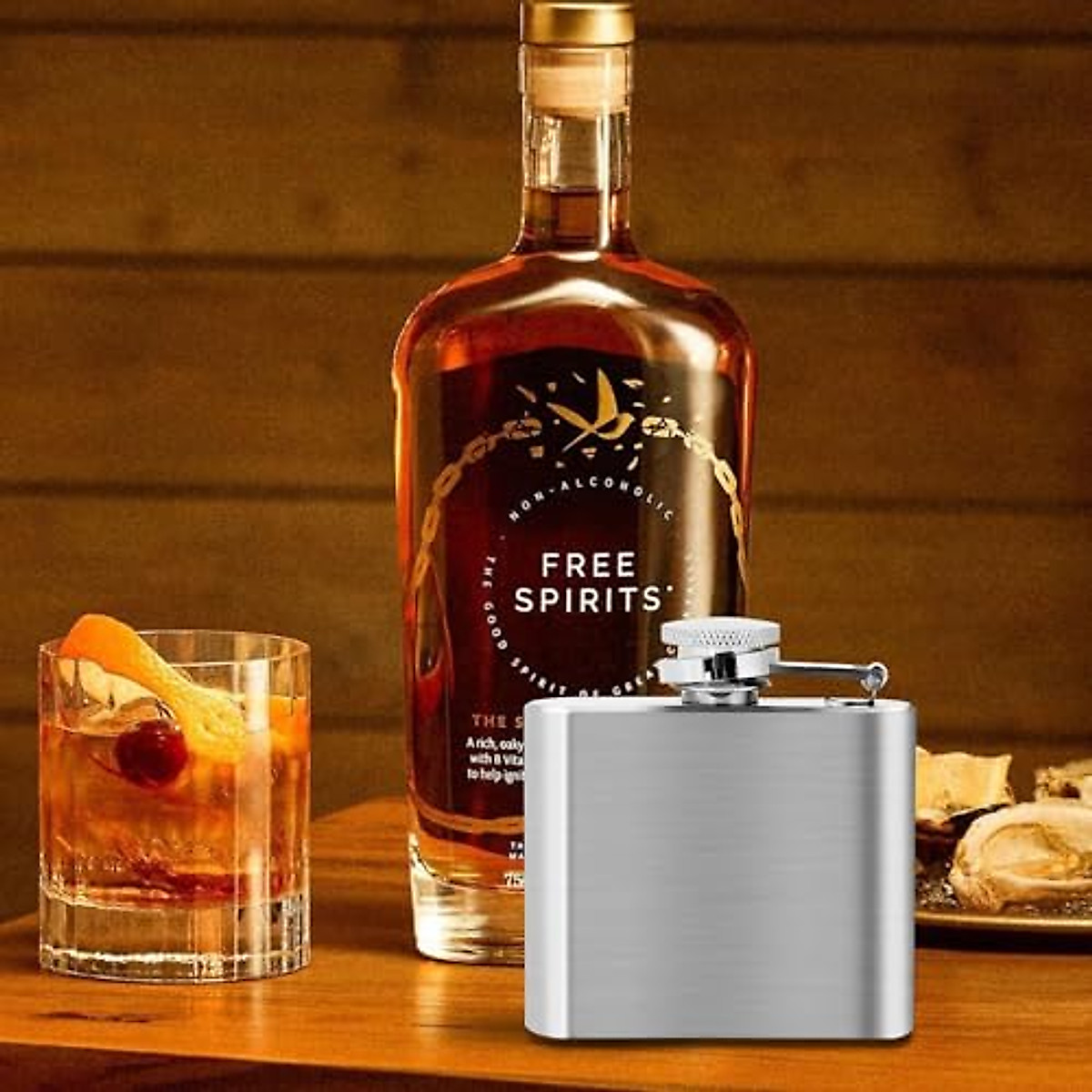2 Oz Stainless Steel Hip Flask Leakproof Drinking Flask with Funnel Flask Hip Set for Men Camping Pocket Flask Easy Pour Funnel Flask Whiskey Flask Metal Liquor Flask Drinking Flask Ideal for Gift