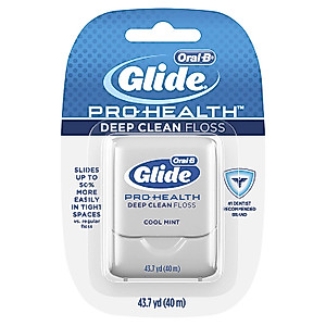 Oral-B Glide Pro-Health Dental Floss, Deep Clean, Cool Mint Flavor, 40 m (Pack of 6)