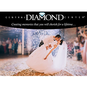 Central Diamond Center VOGUE 4 Prong Cushion Cut 925 Silver Solitaire Engagement Ring - 3.00ct Platinum Plated - Size 4