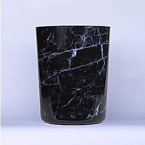Wastecan, Black Marble 5 Gallon