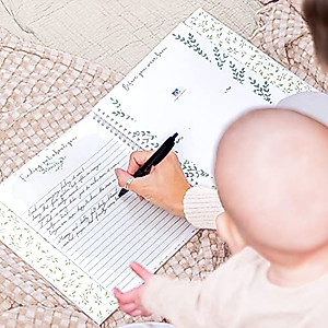 Baby Memory Book First 5 Years - Keepsake Monthly Milestone Journal for Boy or Girl - Pregnancy Gift for Baby Shower - Gender Neutral Record Book with Gift Box - Personalize Cover with Baby Photo