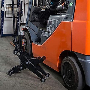 BIG RED TR1147 Torin Dual Position Hydraulic Forklift Service/Floor Jack, 5 Ton (10,000 lb) Capacity, black