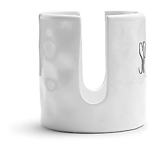 Bellemain Farmhouse Decor Sponge Holder for Kitchen Sink Counter-Holds Sponges, Ceramic Stoneware Kitchen Decor Compatible with Rae Dunn