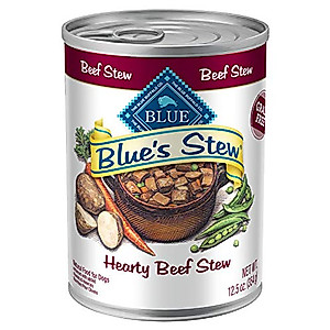 Blue Buffalo Blue's Stew Natural Adult Wet Dog Food, Beef Stew 12.5-oz can (Pack of 12)