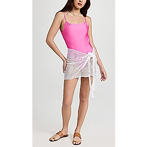 JADE Swim Women's Trophy One Piece, Azalea Sheen, Pink, S