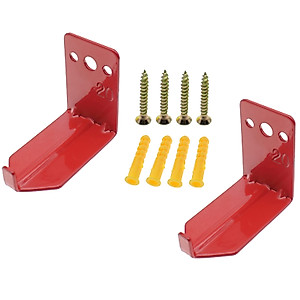 GWYAN 2 Pcs Fire Extinguisher Bracket Bearing Weight 20lb Fire Extinguisher Wall Hook with Mounting Screws and Expansion Sleeves (2.91" x 1.53" x 2.36")