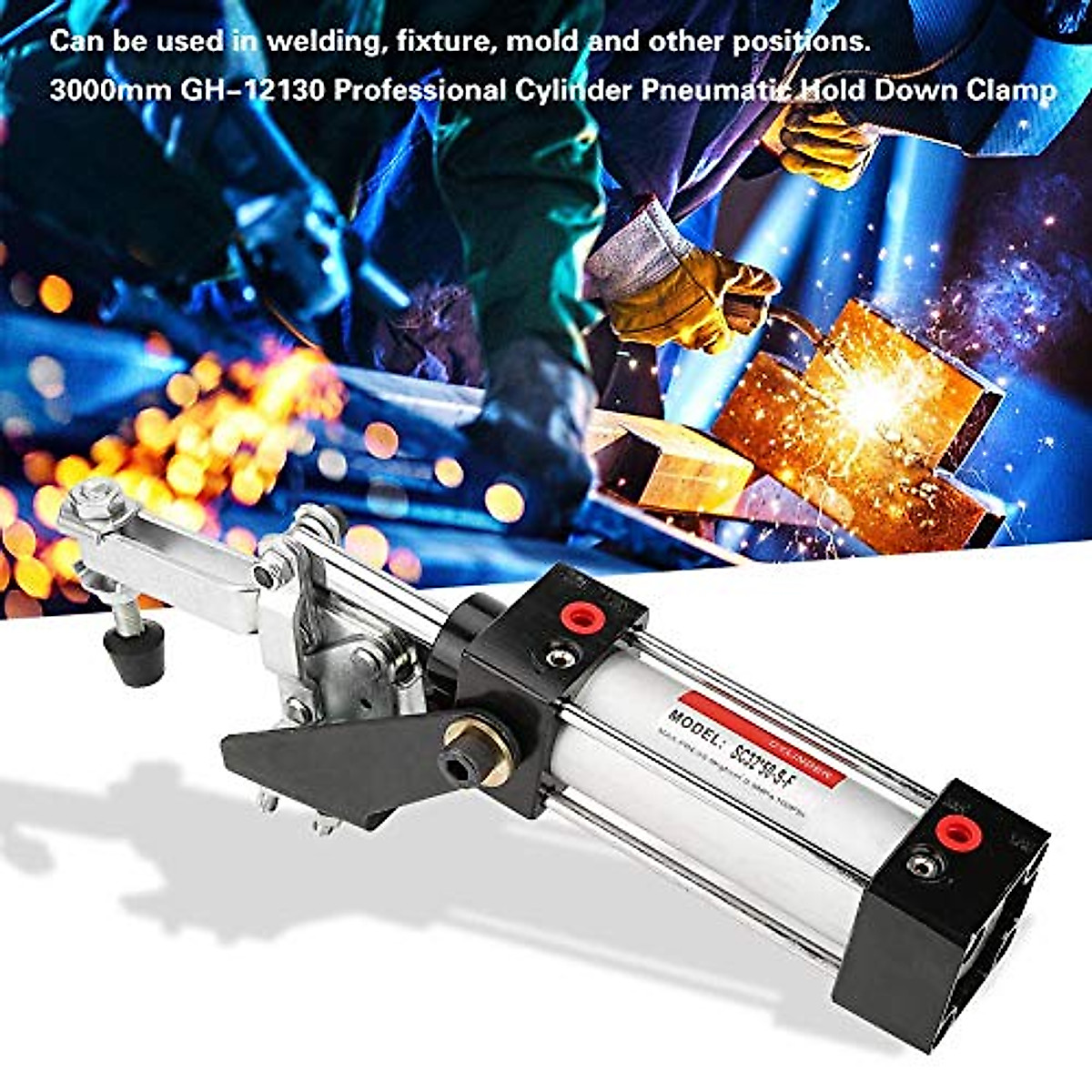 Pneumatic Clamp- Toggle Clamps Professional Cylinder Pneumatic Hold Down Clamp G H-12130 Pneumatic Clamp 300mm